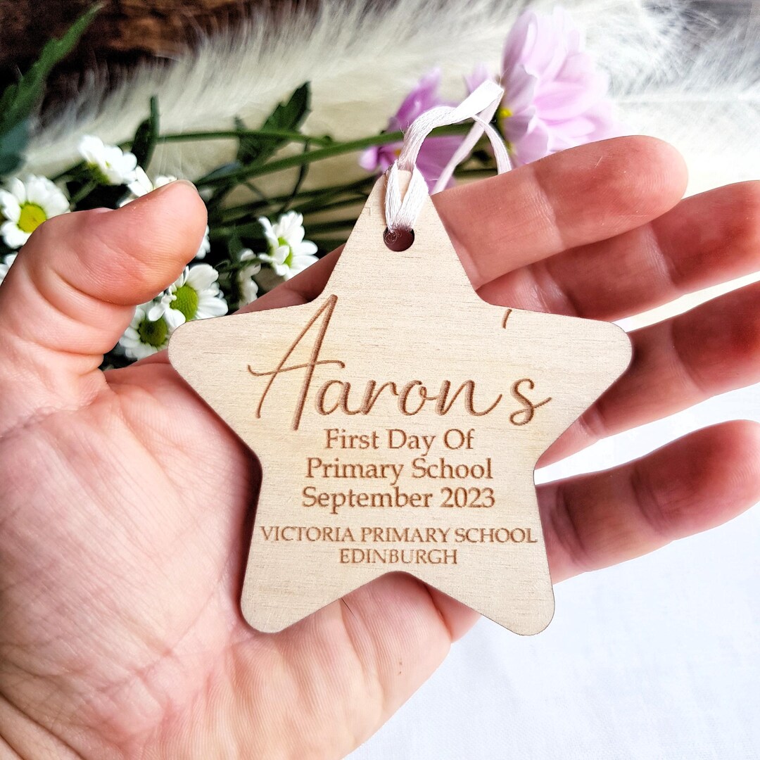 First Day of School Keepsake, Personalised New Beginning Plaque ...