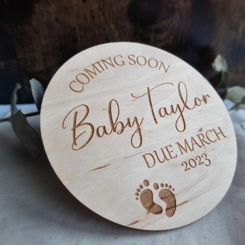 Baby Coming Soon Sign - Etsy