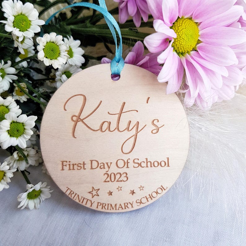 First Day of School Keepsake, Personalised New Beginning Plaque ...