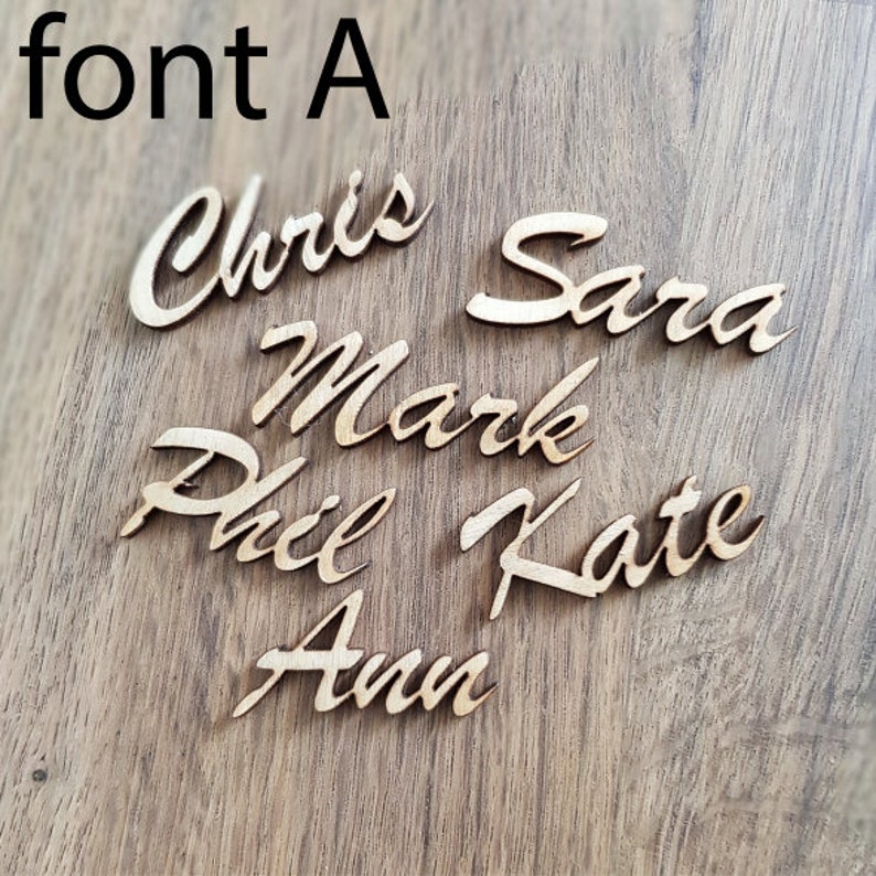 Rustic Wood Names / Words Custom Laser Cut Wall Art and - Etsy UK