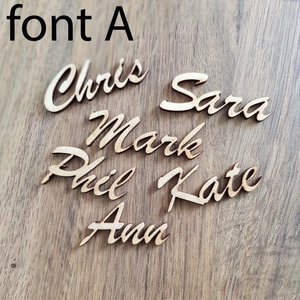 Rustic Wood Names / Words Custom Laser Cut Wall Art and - Etsy UK