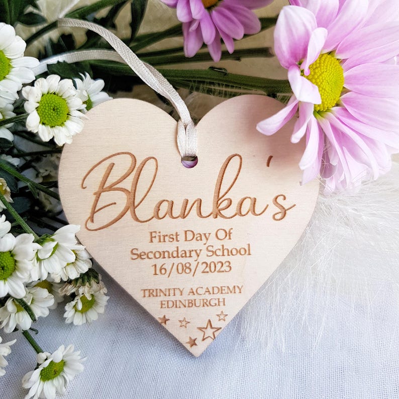 First Day of School Keepsake, Personalised New Beginning Plaque ...