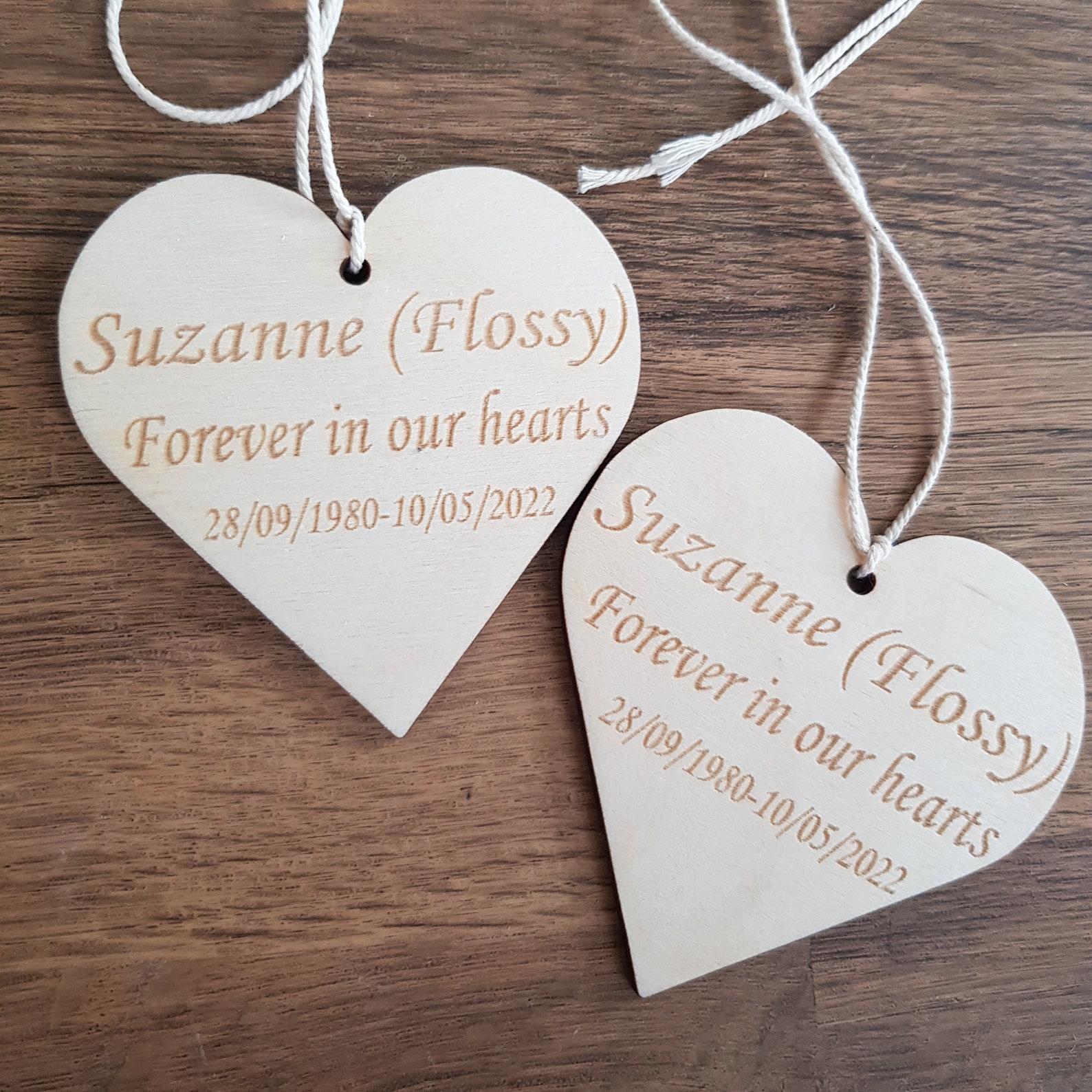 Personalised Wooden Gift Tag / Label Any Message Quote Name - Etsy