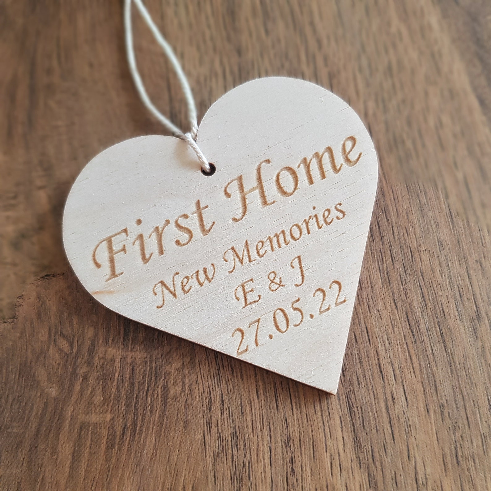 Personalised Wooden Gift Tag / Label Any Message Quote Name - Etsy