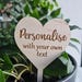 Personalised Wood Plant Gift Tag, Plant Label, Laser Cut and Engraved ...
