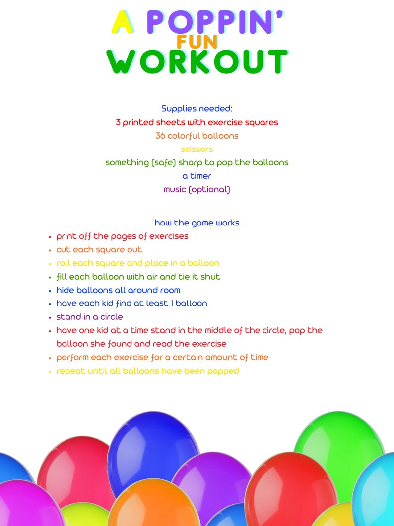 A Poppin' Workout - Etsy