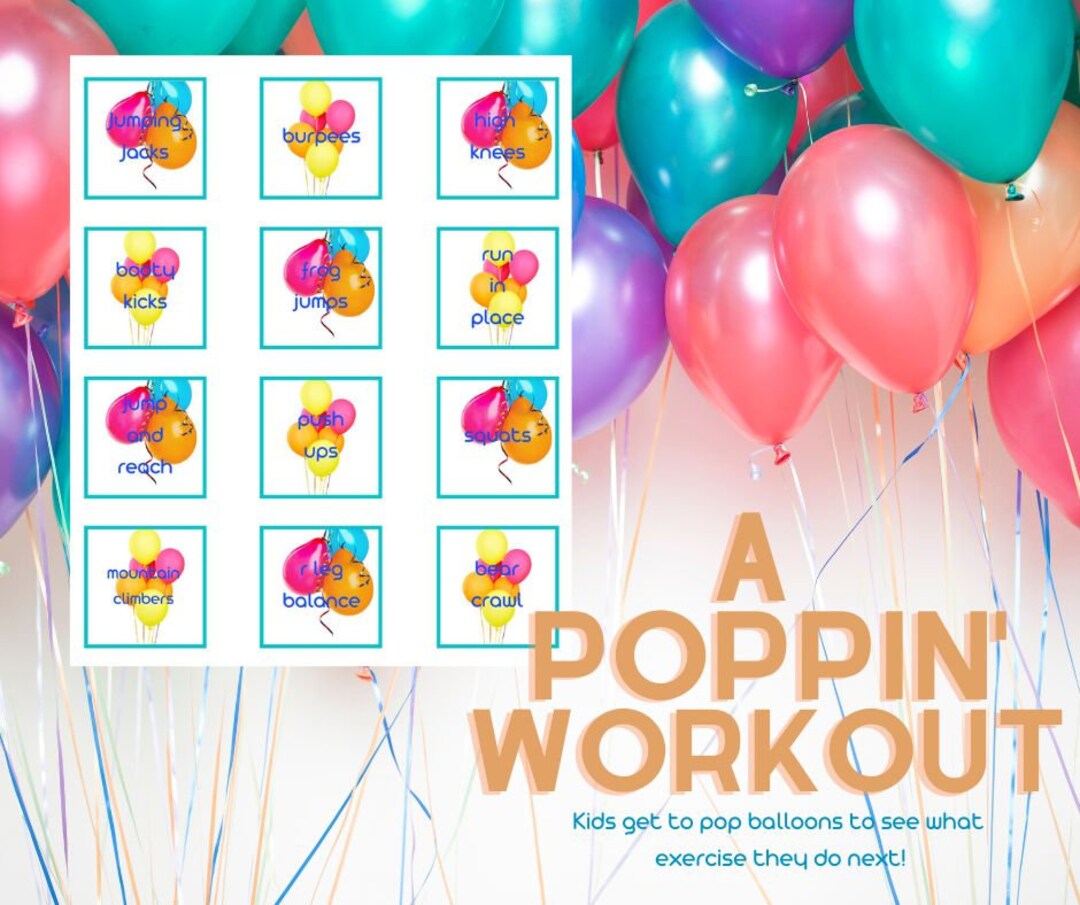 A Poppin' Workout - Etsy