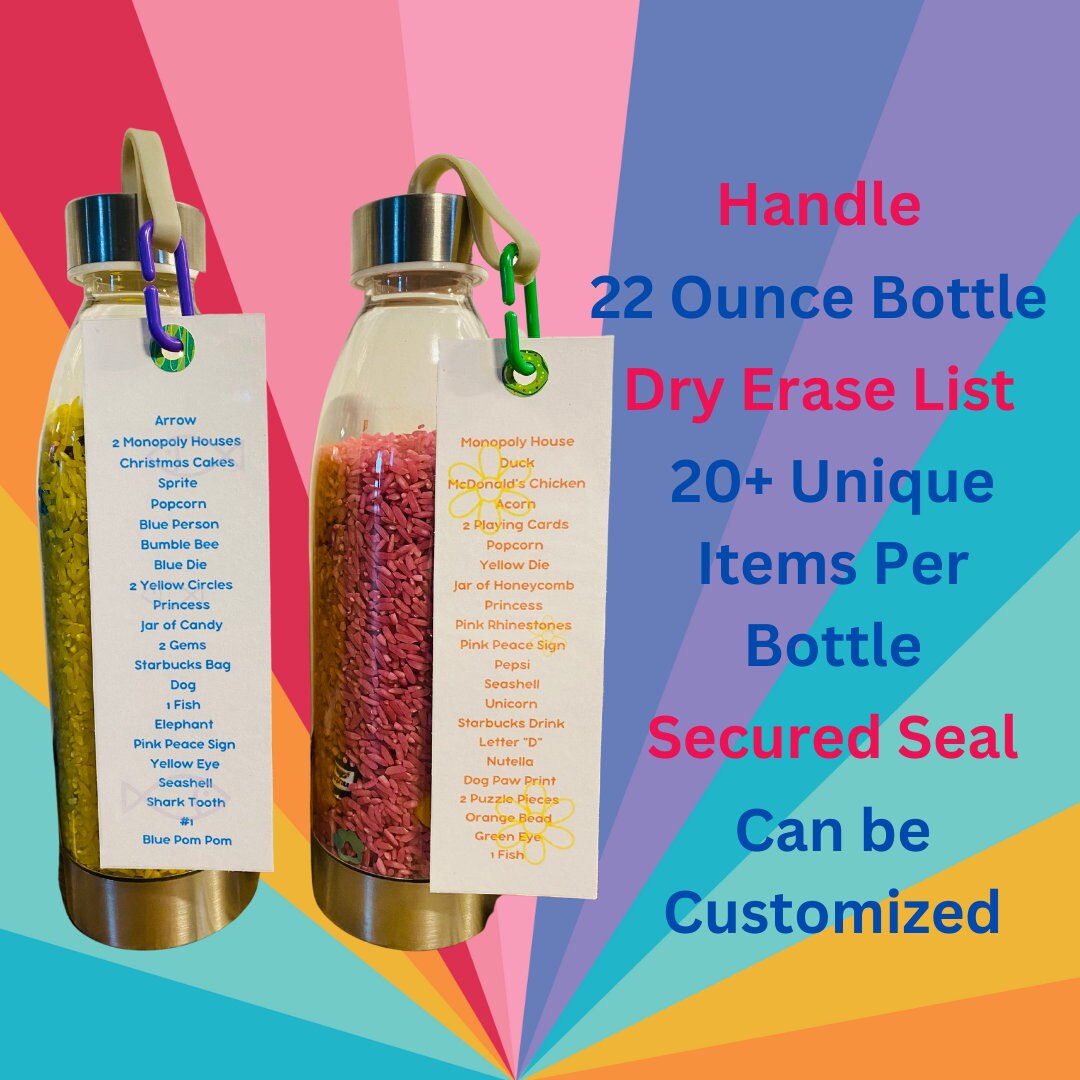 Calming-i Spy Jar 20 Oz Seek and Find Sensory Calm Down - Etsy