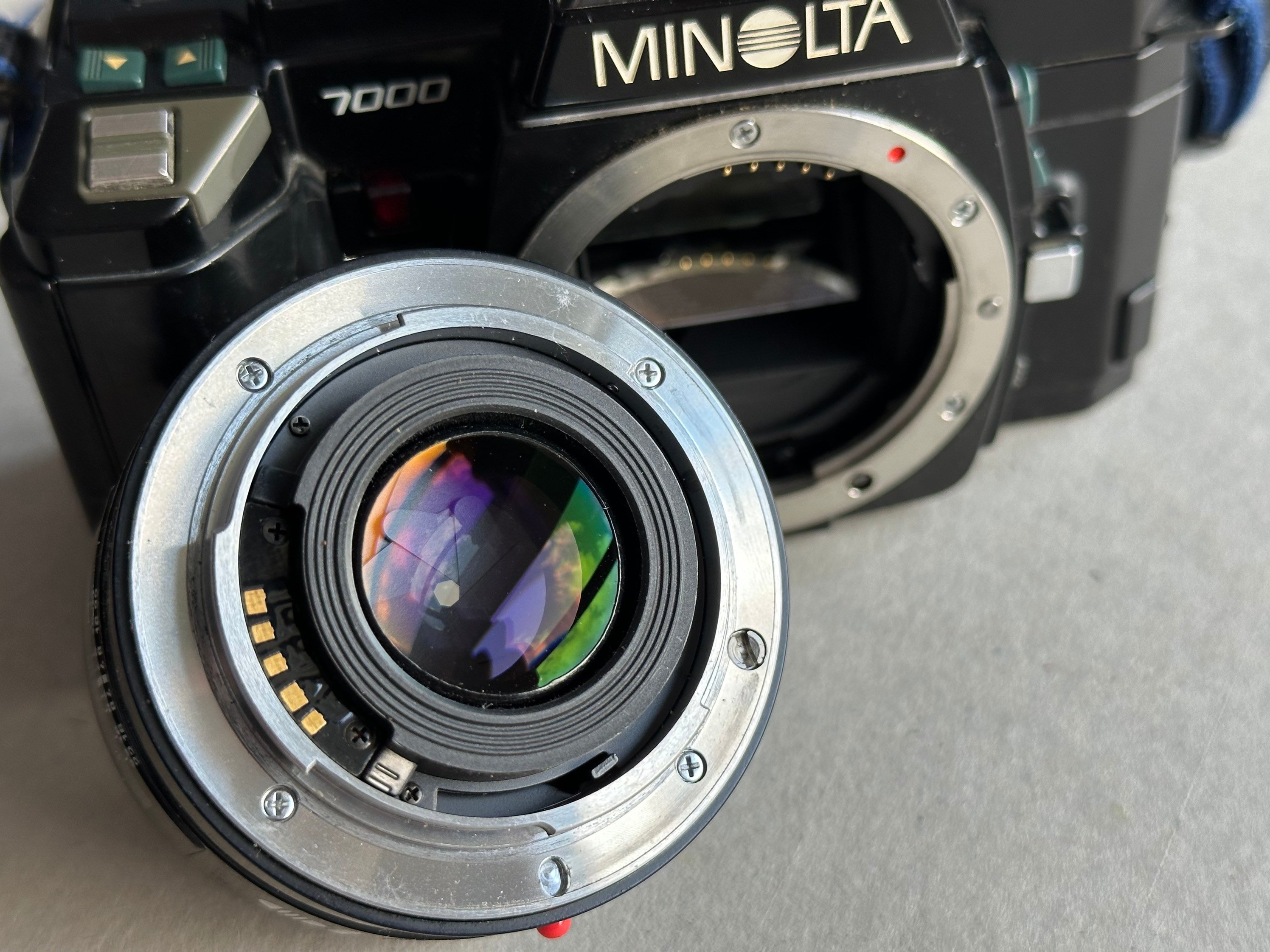 Vintage Minolta 7000 35mm Film SLR Camera With Auto Focus, With Minolta Af 50mm F1.7 Lens - Etsy