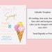 Editable Here's the Scoop Inivtation | Birthday Party | Editable With ...