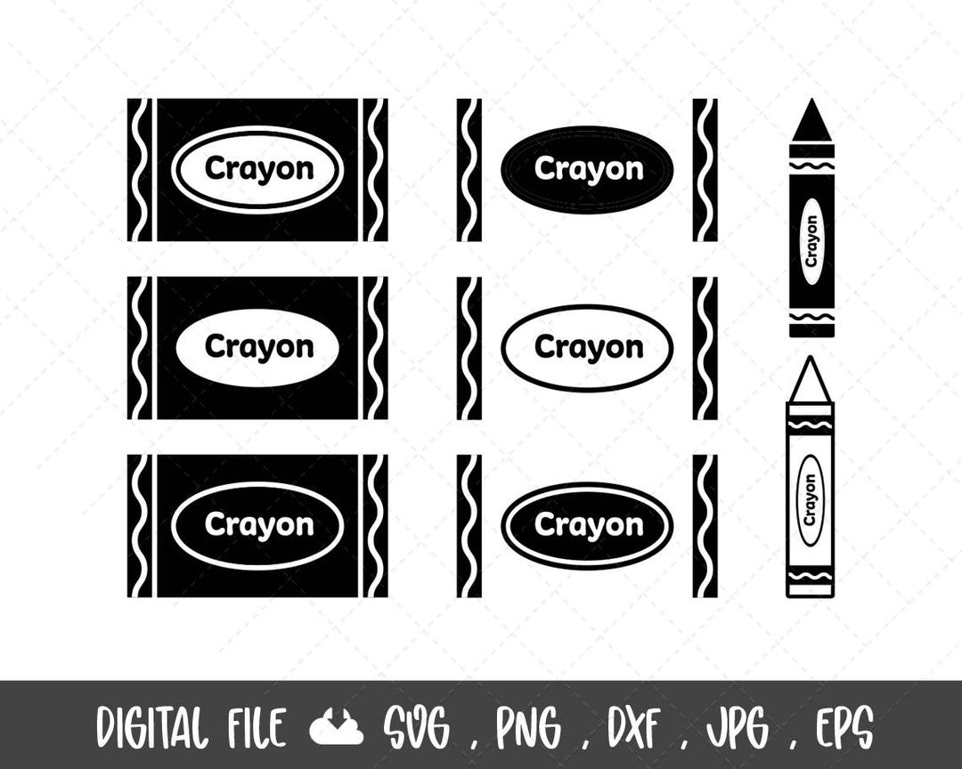 Crayon SVG, Crayola Svg, Crayon Wrapper Svg, Crayon Costume Svg ...