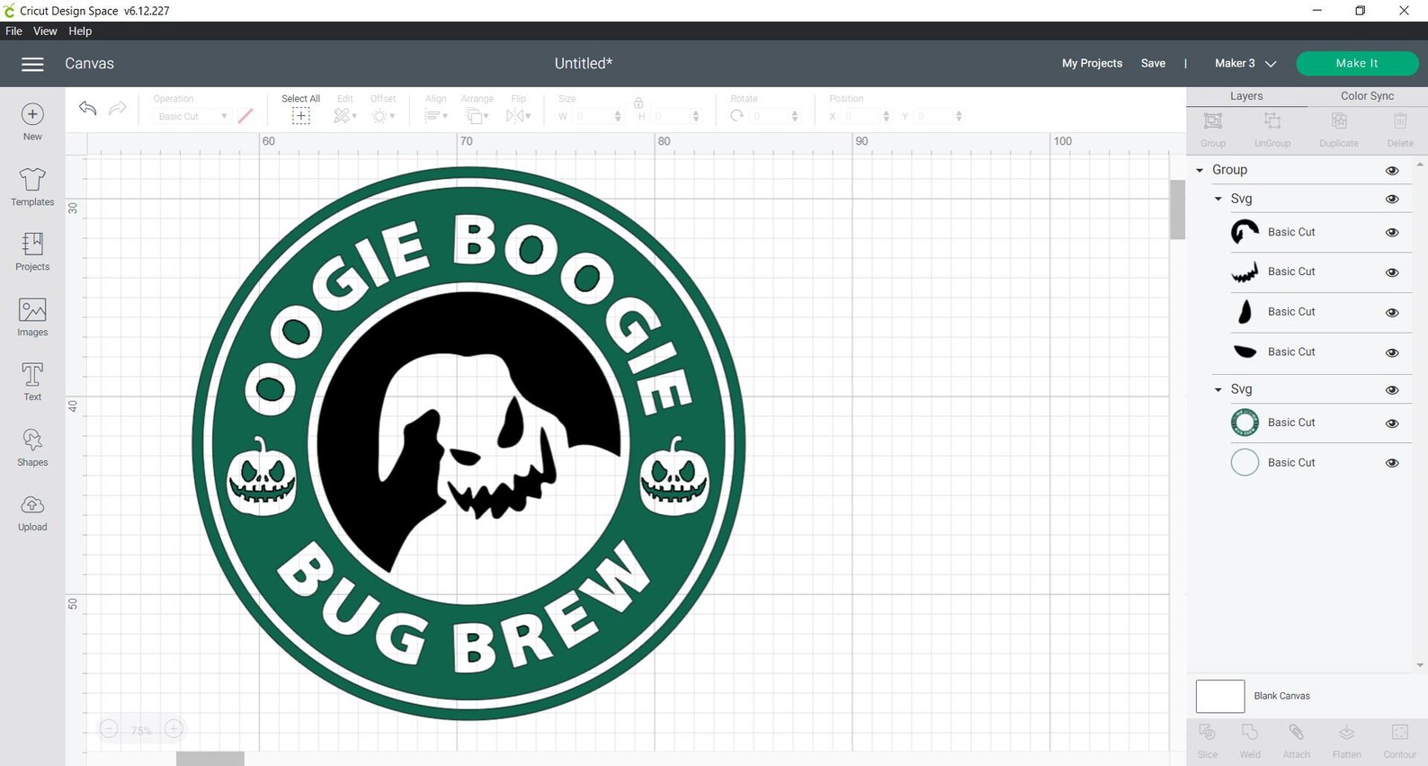 Oogie Boogie Starbuck Coffee Logo Svg, Oogie Boogie Bug Brew SVG ...