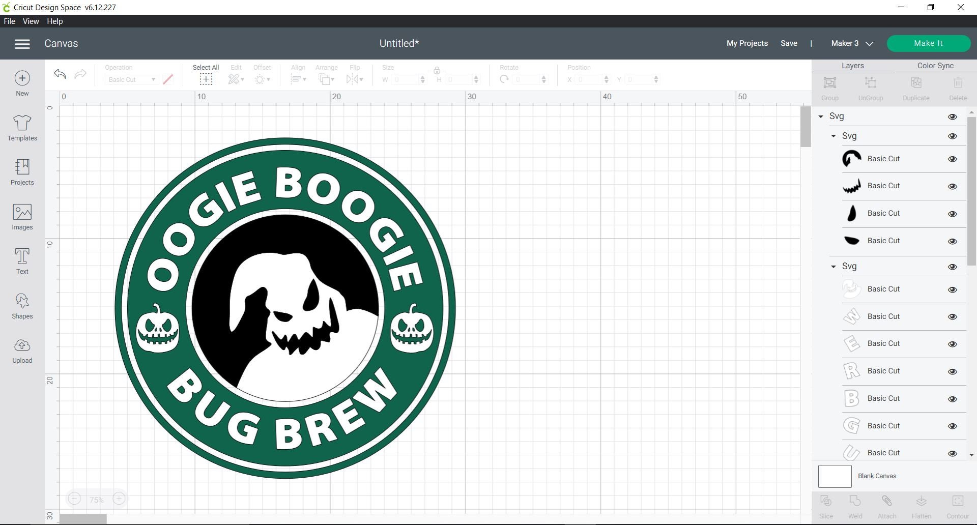 Oogie Boogie starbuck coffee logo svg Oogie Boogie bug brew | Etsy