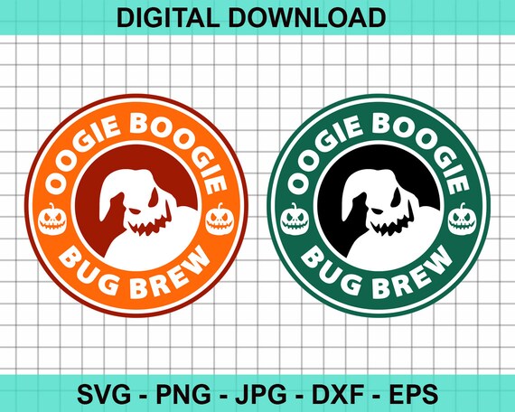 Oogie Boogie Starbuck Coffee Logo Svg Oogie Boogie Bug Brew - Etsy Finland