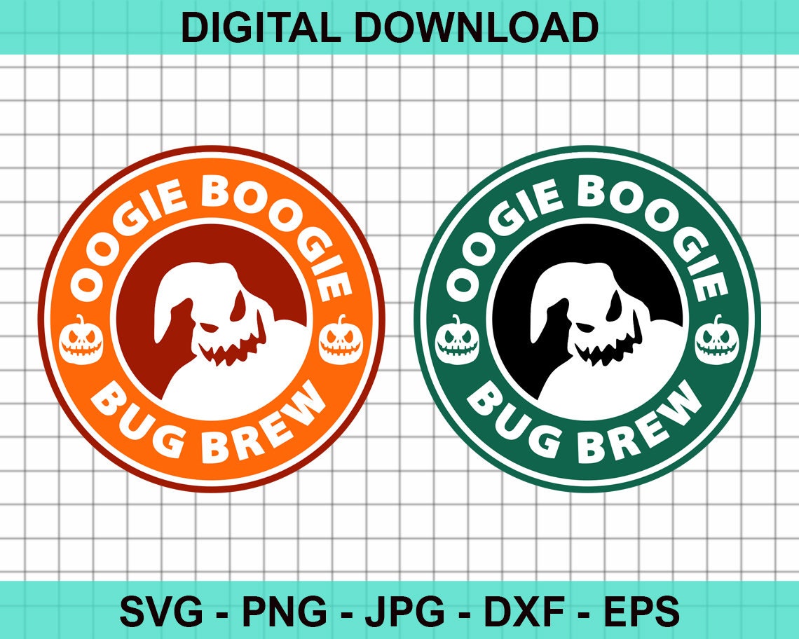 Oogie Boogie Starbuck Coffee Logo Svg Oogie Boogie Bug Brew - Etsy Israel