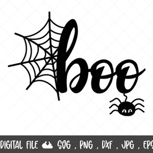 Boo Svg Halloween Svg Boo Silhouette Svg Halloween Boo - Etsy