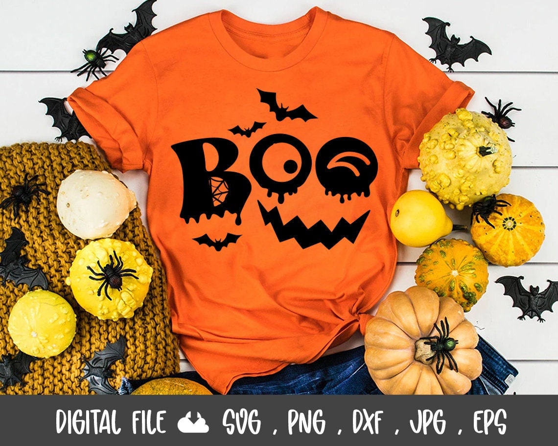 Boo Svg, Halloween Svg, Boo Silhouette Svg, Halloween Boo Png,funny ...