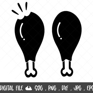 Turkey Leg SVG, Thanksgiving SVG, Turkey Svg, Turkey Silhouette Svg ...