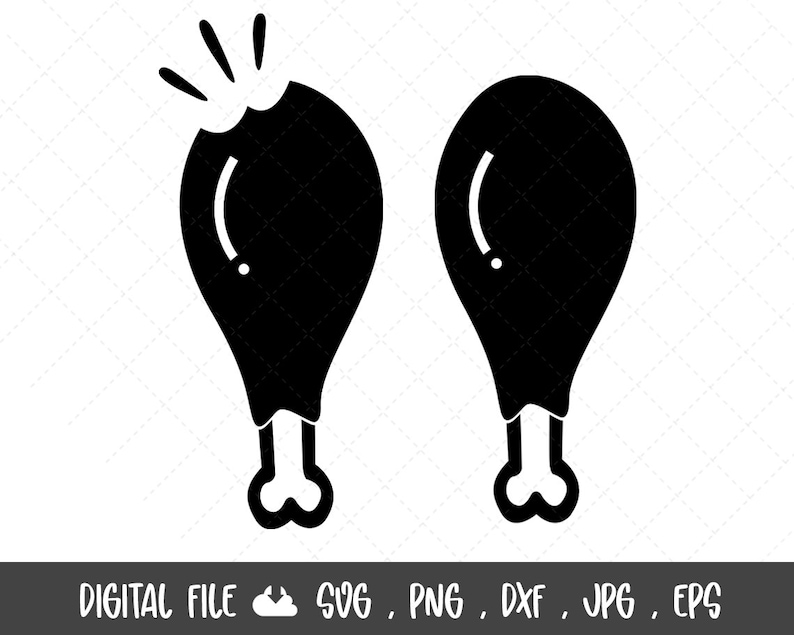 Turkey Leg SVG Thanksgiving SVG Turkey Svg Turkey - Etsy