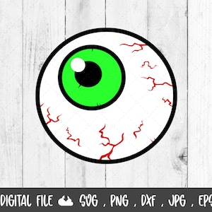 Spooky Eye Ball SVG, Creepy Zombie Eye Svg, Monster Eye PNG, Halloween ...