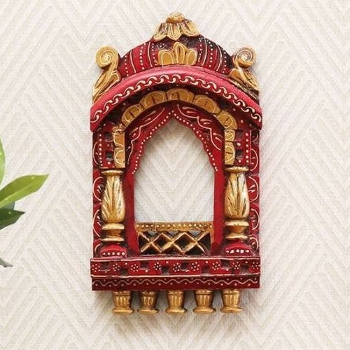 Wooden Window Wall Frame Hand Painted Hand Carved Indian - Etsy