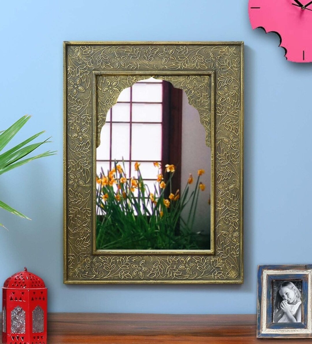 Traditional Wooden Rajasthani Style Hand-carved Hand Painted Framed ...