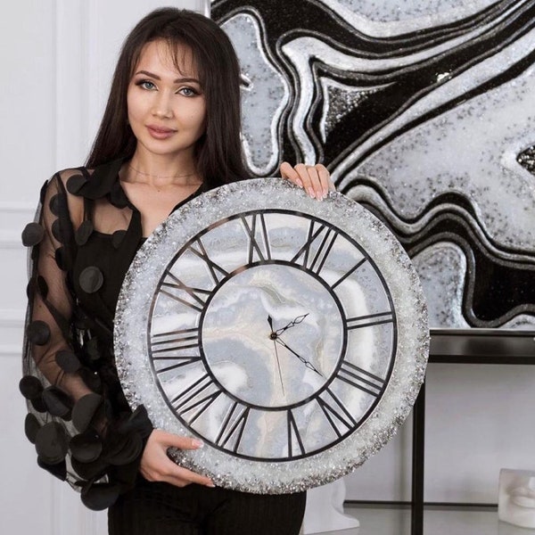 Purple Wall Clock - Etsy