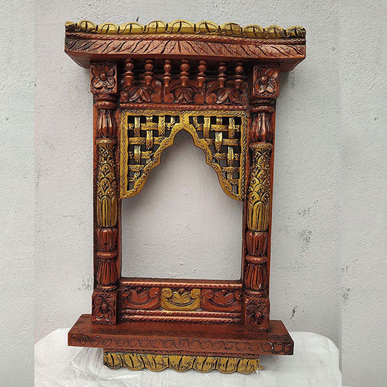 Traditional Wooden Decorative Jharokha Rajasthani Style | Etsy