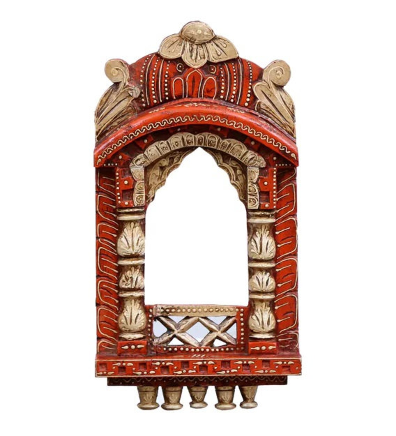 Traditional Wooden Dual Polish Jharokha Rajasthani Style - Etsy