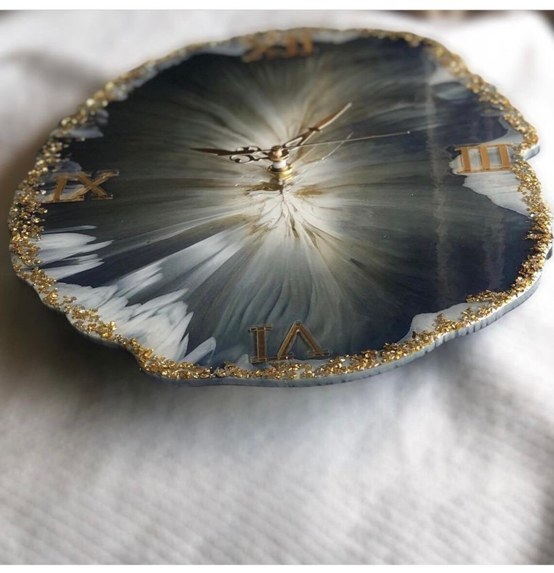Handmade Epoxy Resin Art Wall Clock Epoxy Wall Art Wall - Etsy