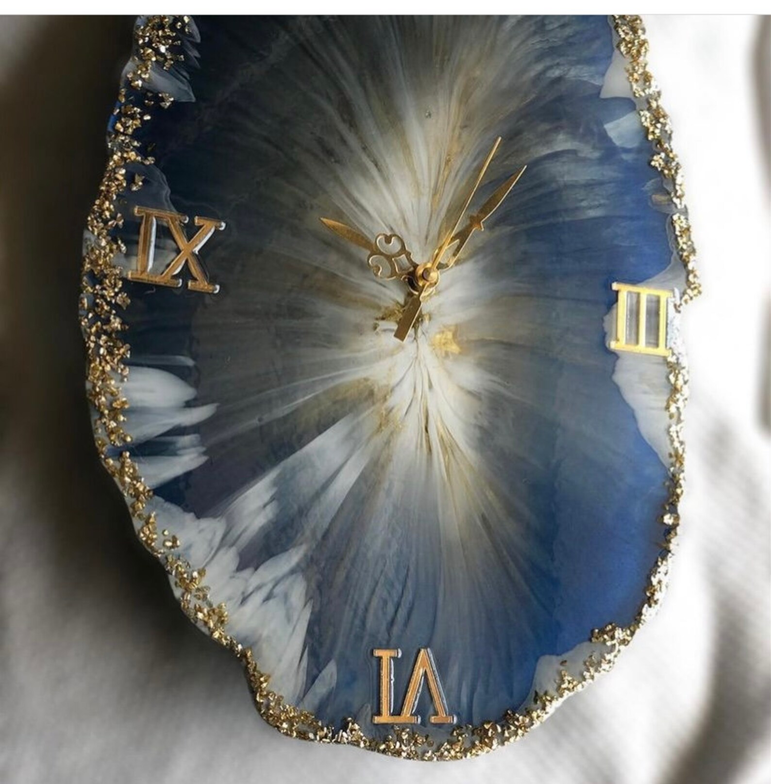 Handmade Epoxy Resin Art Wall Clock Epoxy Wall Art Wall - Etsy