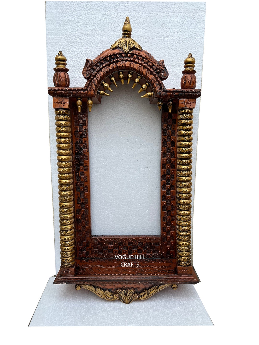 Traditional Wooden Arch Jharokha Rajasthani Style Hand-carved Wooden ...