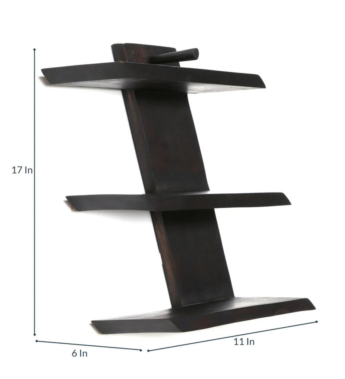 Mango Wood Floating Wall Shelf Set of in Brown Colour Hanging - Etsy