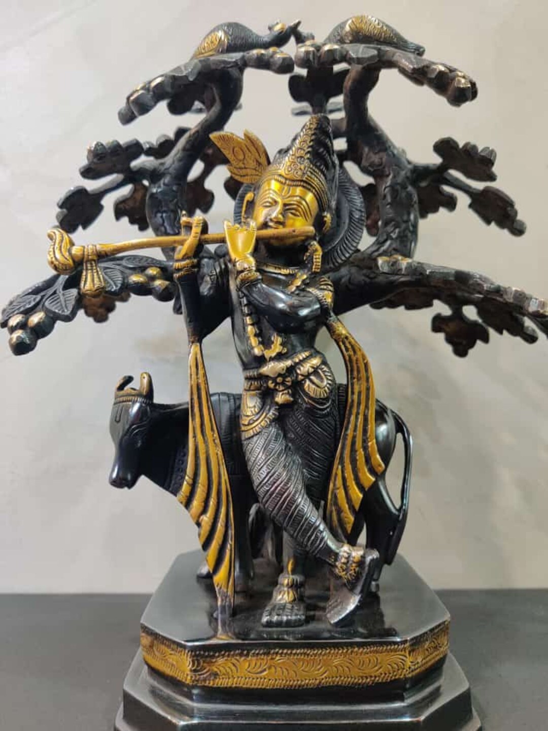 Lord Krishna Statue in Brass, Laddu Gopal Idol, Krishna Murti Kanha ...