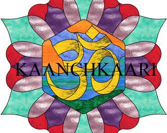 Santa Claus Stained Glass Pattern 15.5 X 24 - Etsy