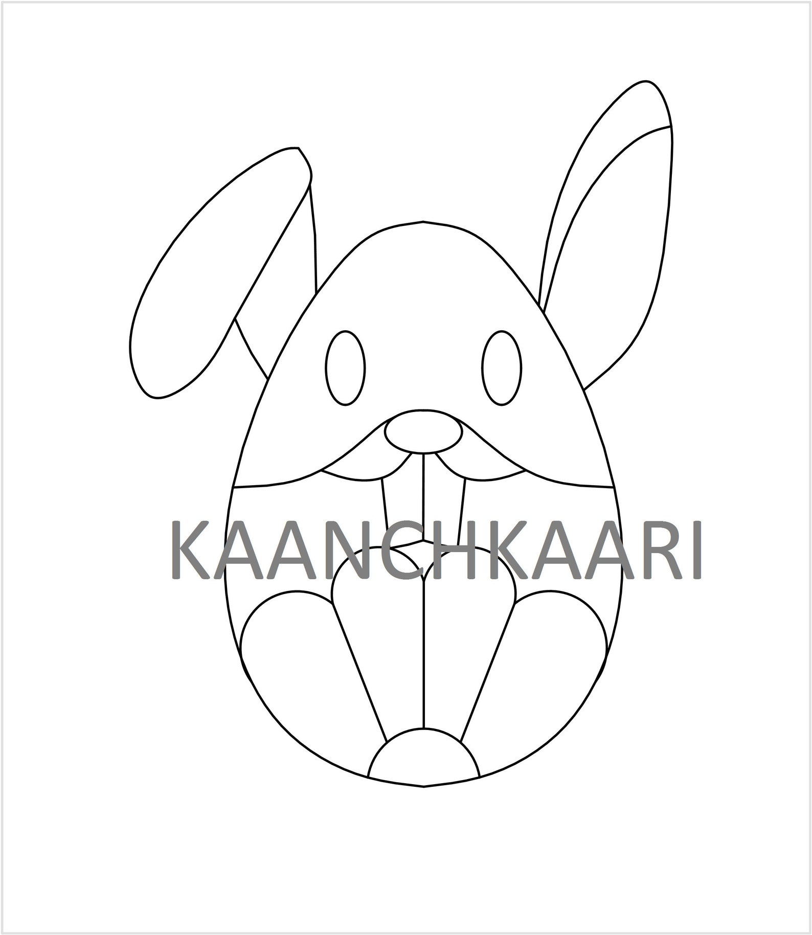 Cute Easter Bunny Egg Suncatcher or Plantstakes Stained - Etsy