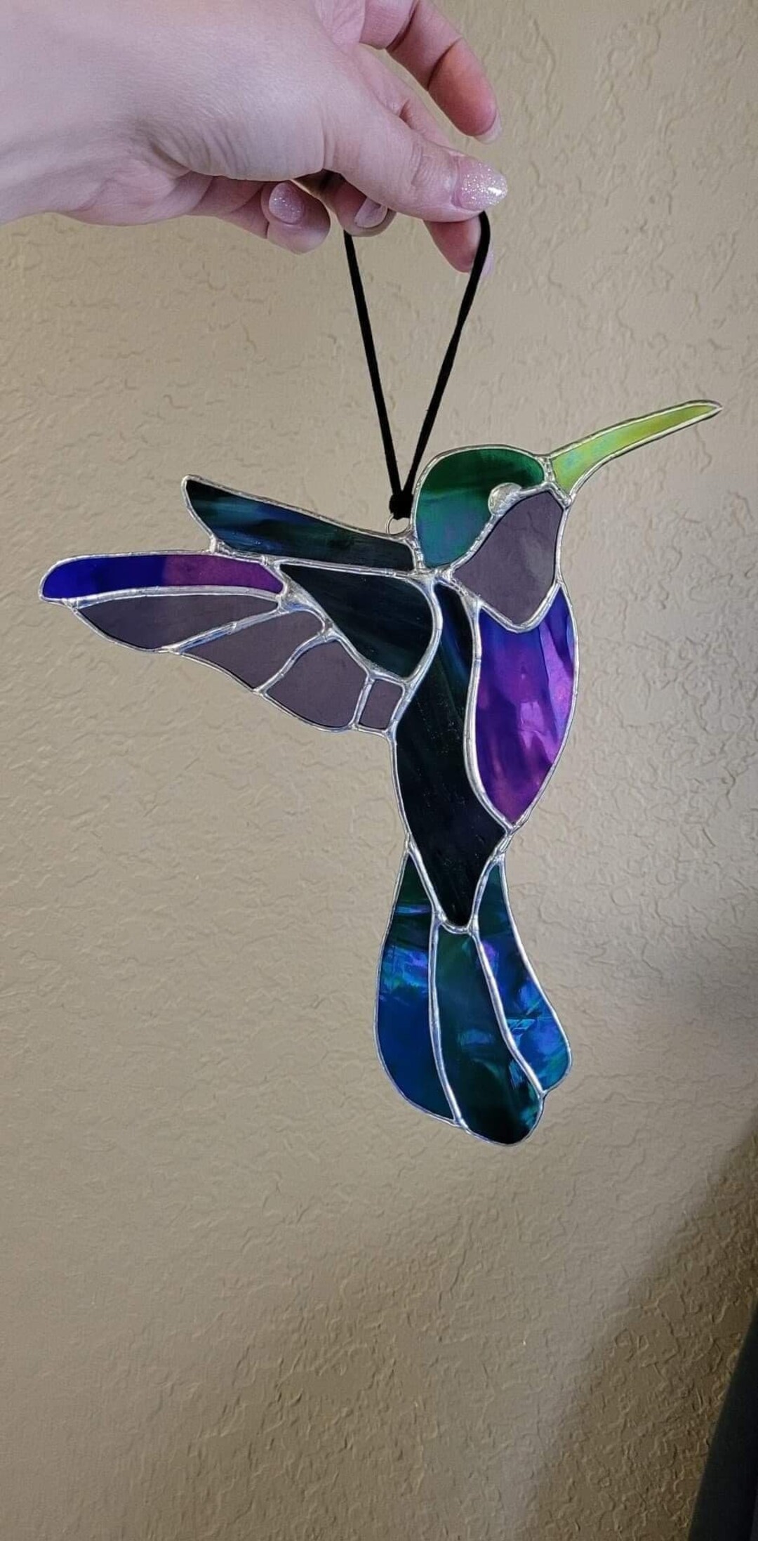 Digital Hummingbird Stained Glass Pattern Suncatcher 7 - Etsy