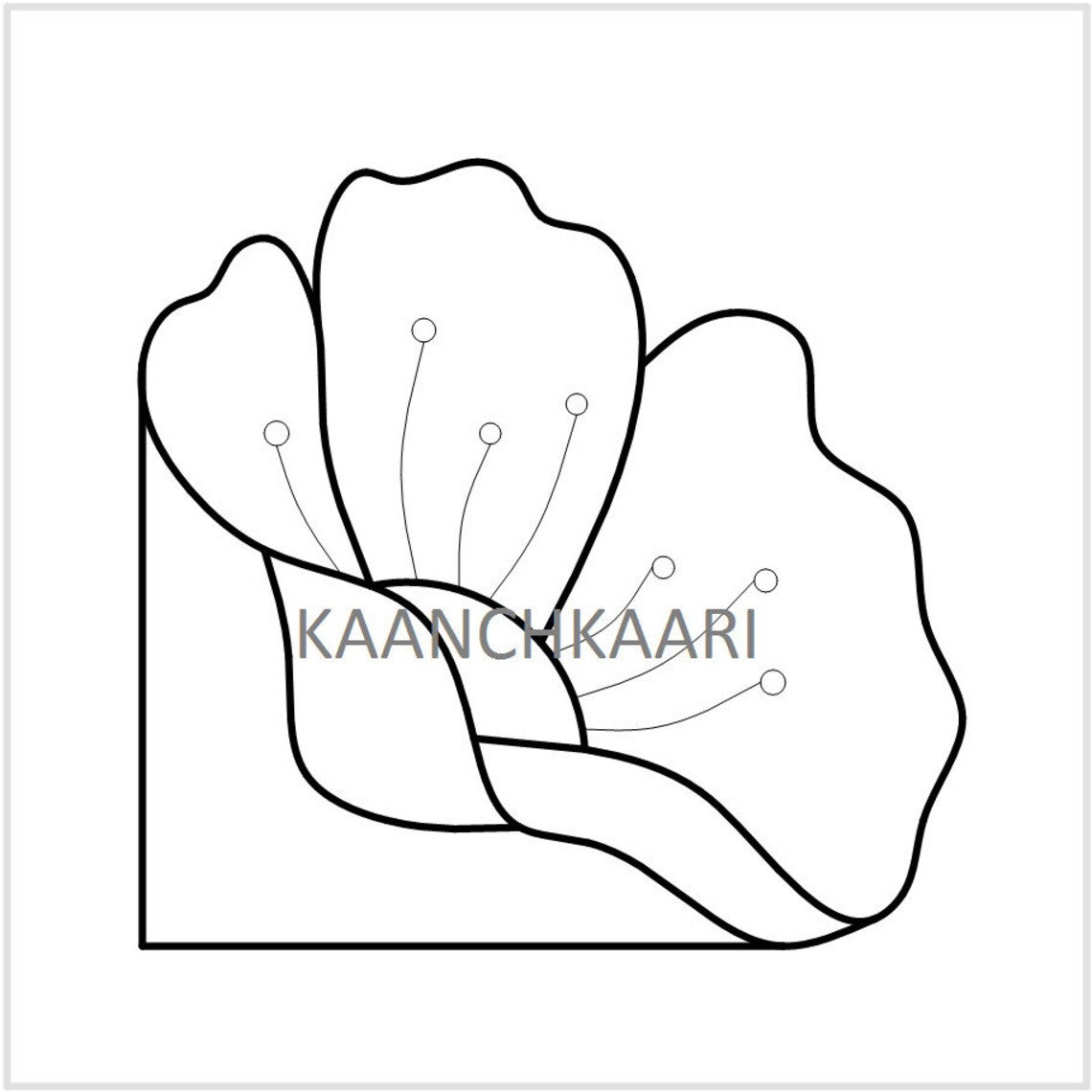 Poppy Stained Glass Pattern Spinner (digital) - Etsy