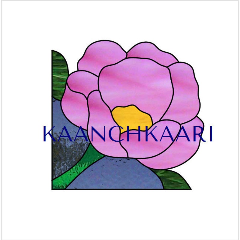 Peony Stained Glass - Etsy