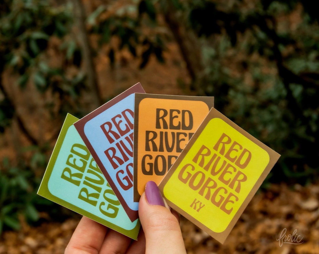 RED RIVER GORGE Vinyl Sticker - Etsy