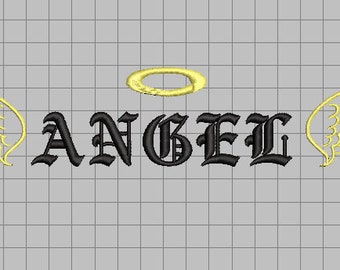 Angel Outline Embroidery Design Embroidery File Digital Design Instant ...