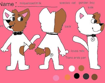 Furry Ref Sheet - Etsy