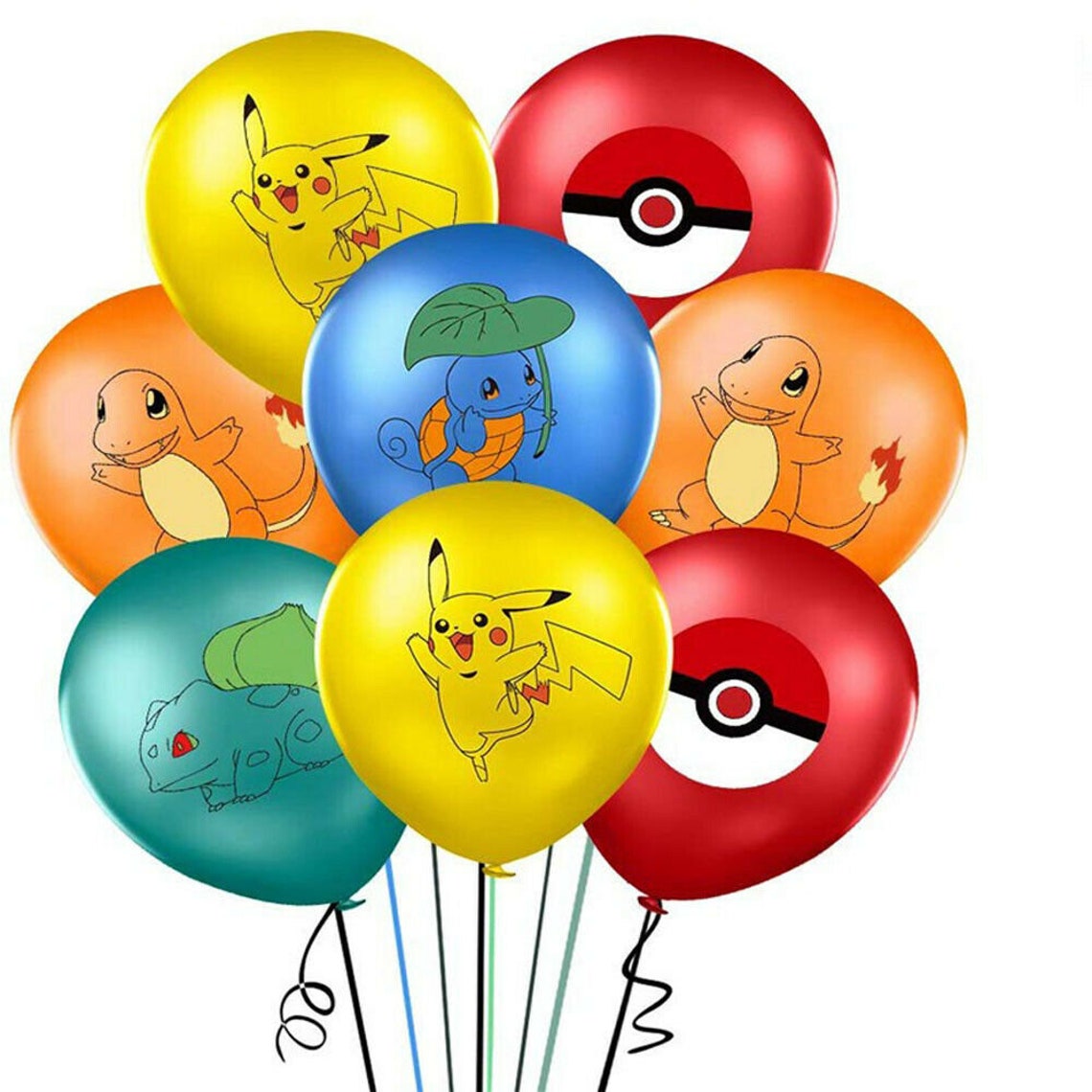Pokemon Pikachu 13 Piece Large Balloon Set for 7th Birthday - Etsy UK
