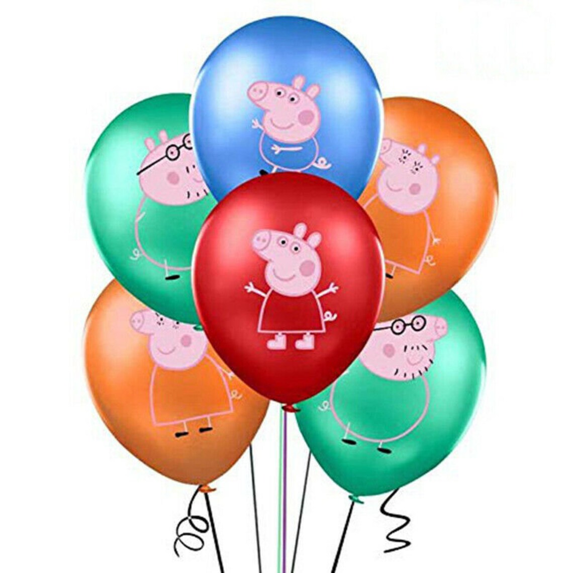 Peppa Pig George Balloons 2nd Birthday Party 10 piece set UK | Etsy