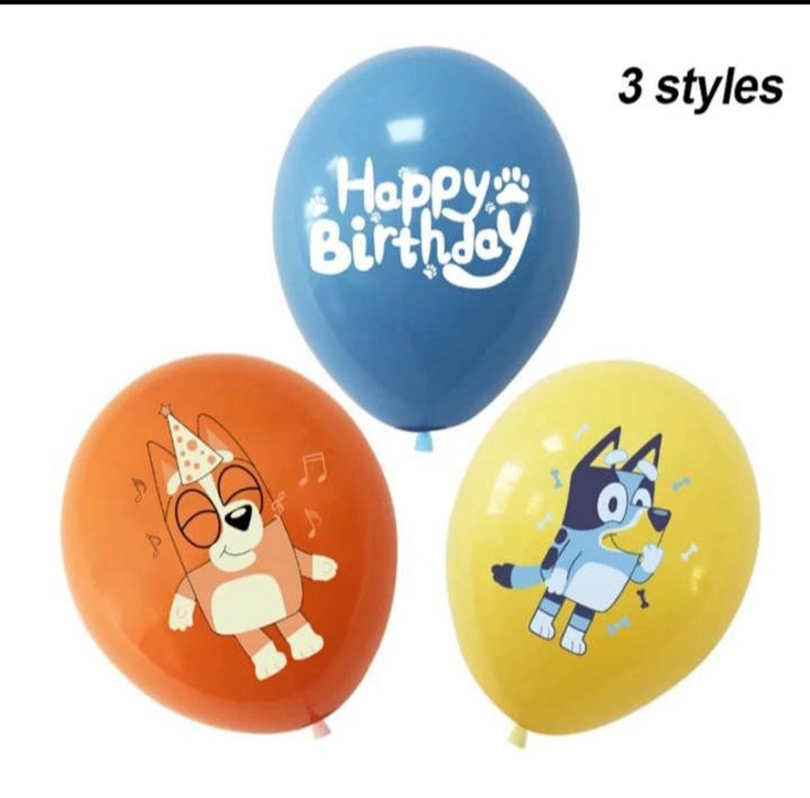 Bluey X10 Latex Balloons Printed Kids Birthday Party | Etsy