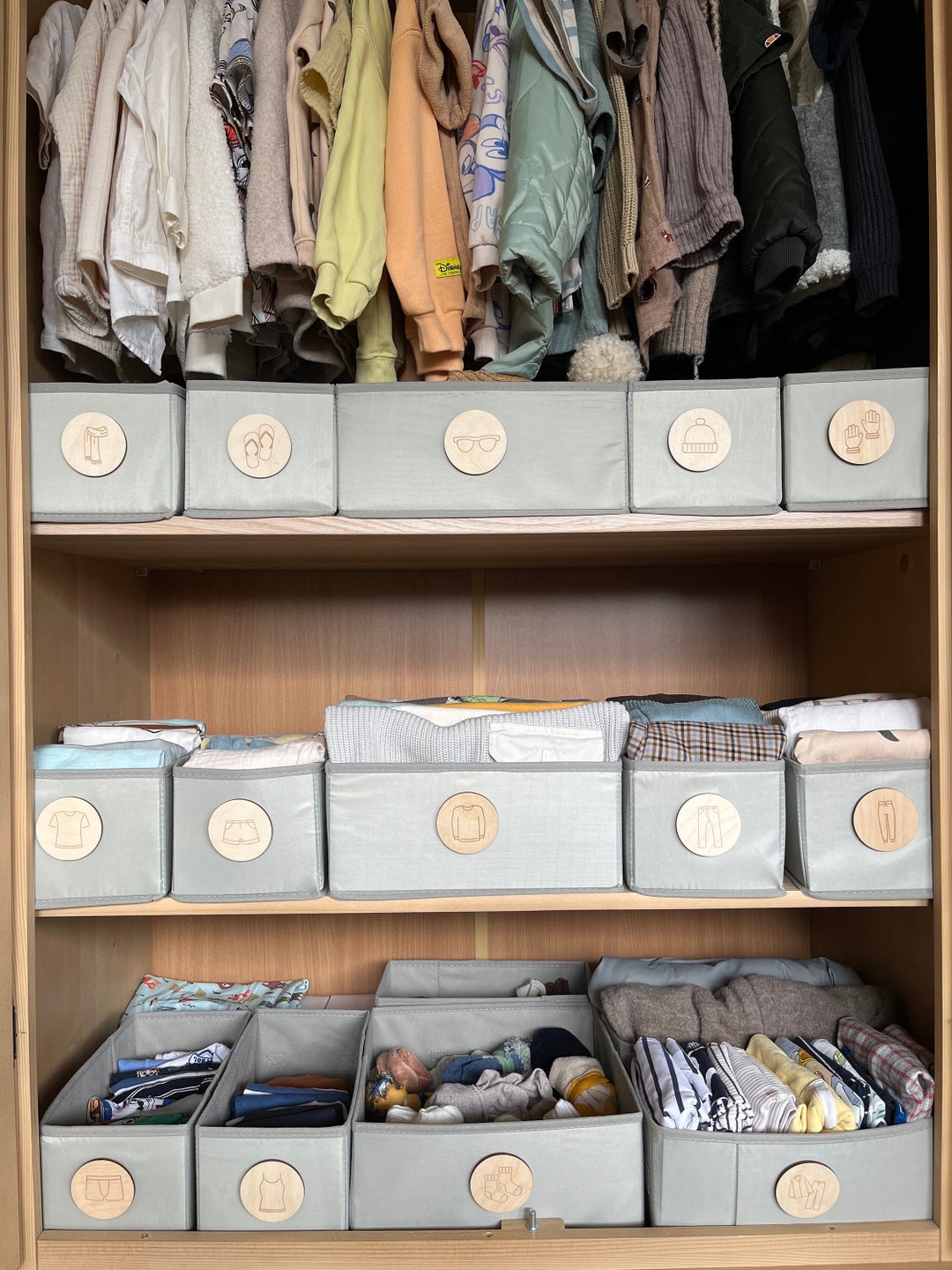 Wardrobe Signs Many Clothing Motifs Montessori - Etsy