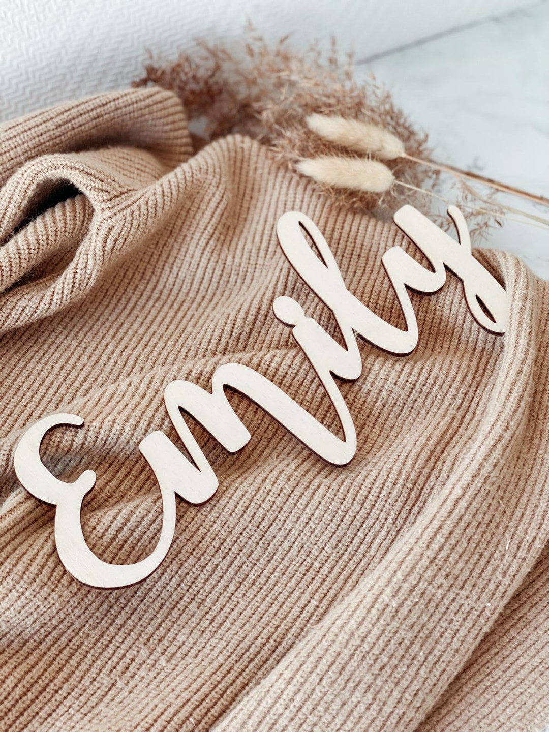 Personalized Lettering Door Sign Made of Wood or Acrylic - Etsy