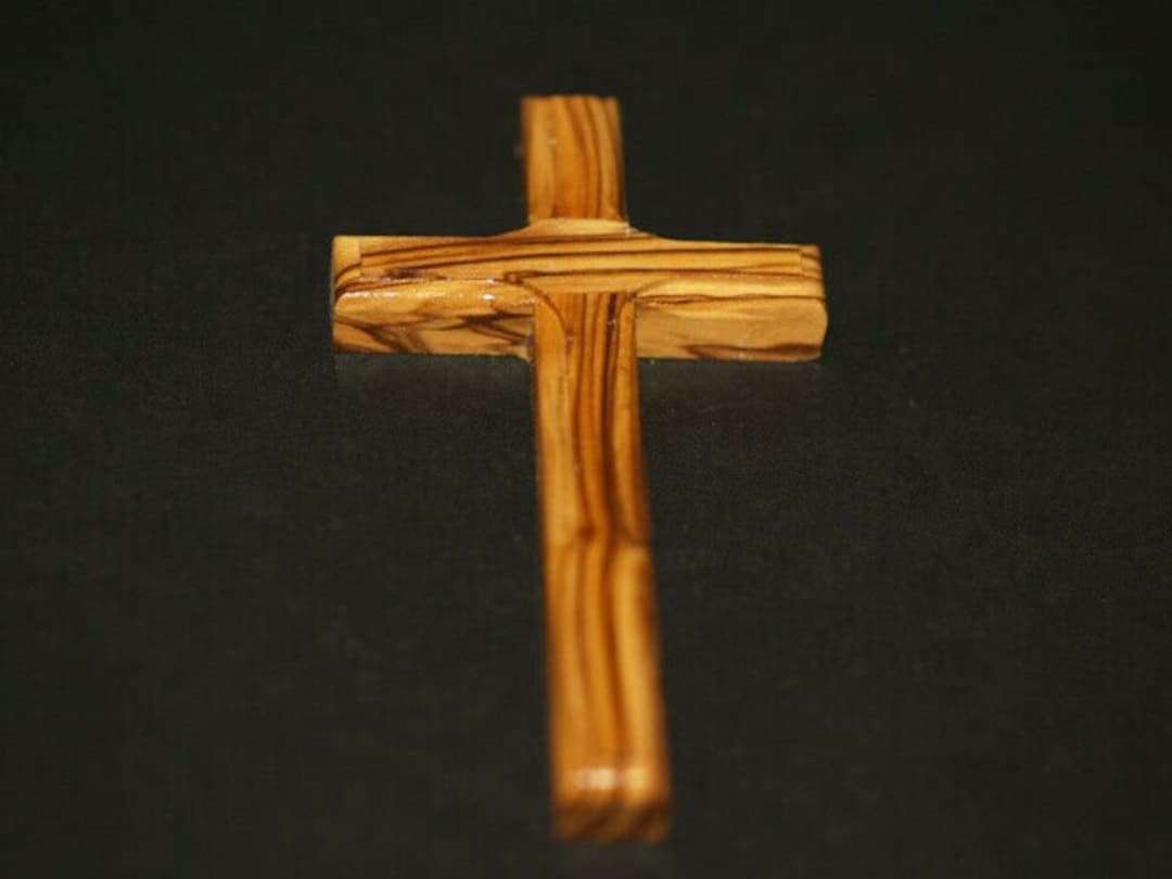 Blessed and Hand Made in Bethlehem Olive Wood CROSS From Israel - the ...