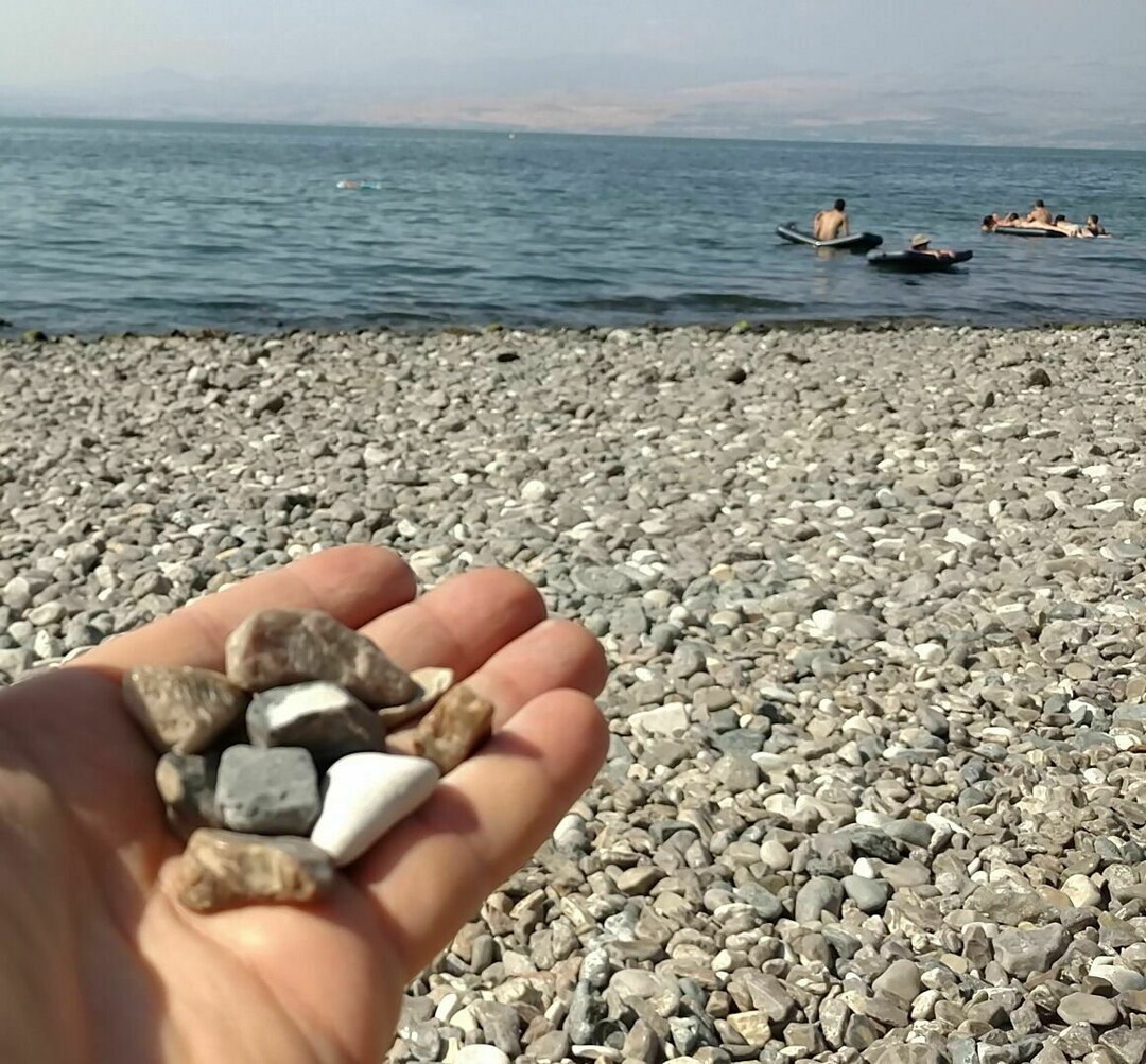 6 X Sea of Galilee, Holy Land Pebbles/worry Stone Where Jesus Walked ...
