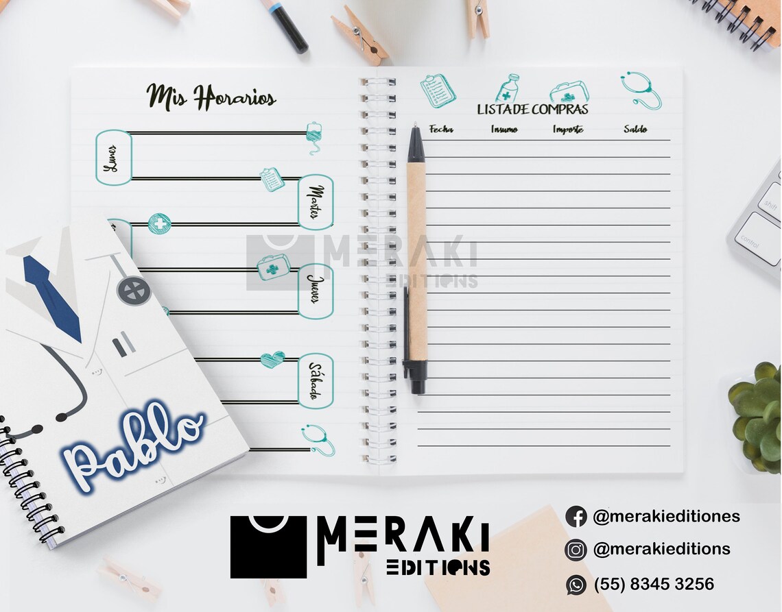 Planner 2021 2022 doctor /planner digital / planner en | Etsy